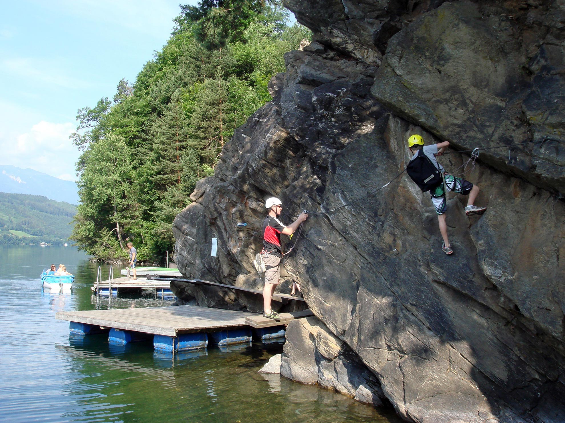 Klettern-in-Kaernten-Millstaetter-See_Jungfernsprung_2 - Maltatal Rocks